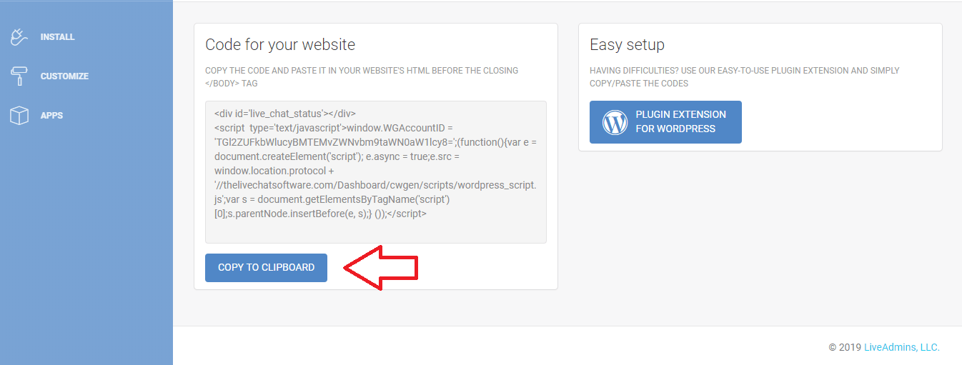 HOW TO INSTALL LIVEADMINS PLUGIN IN WORDPRESS