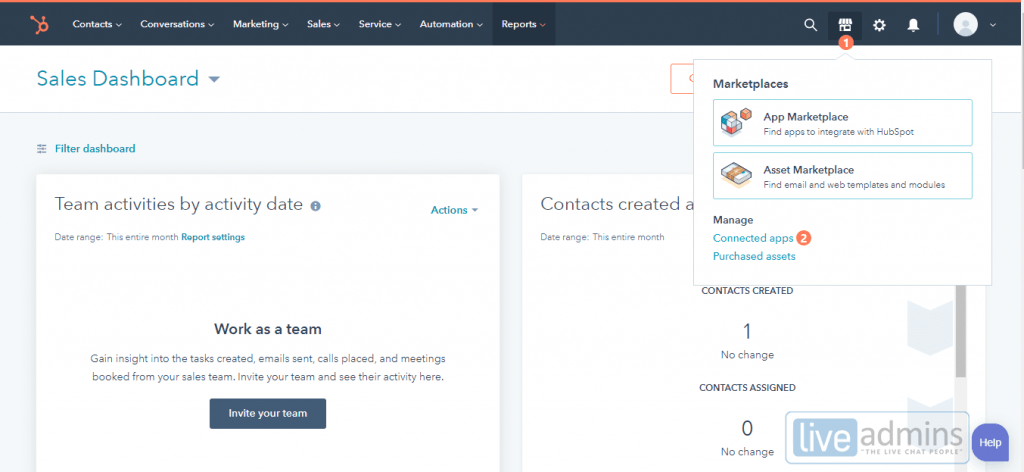 HubSpot CRM Integration Guide | LiveAdmins
